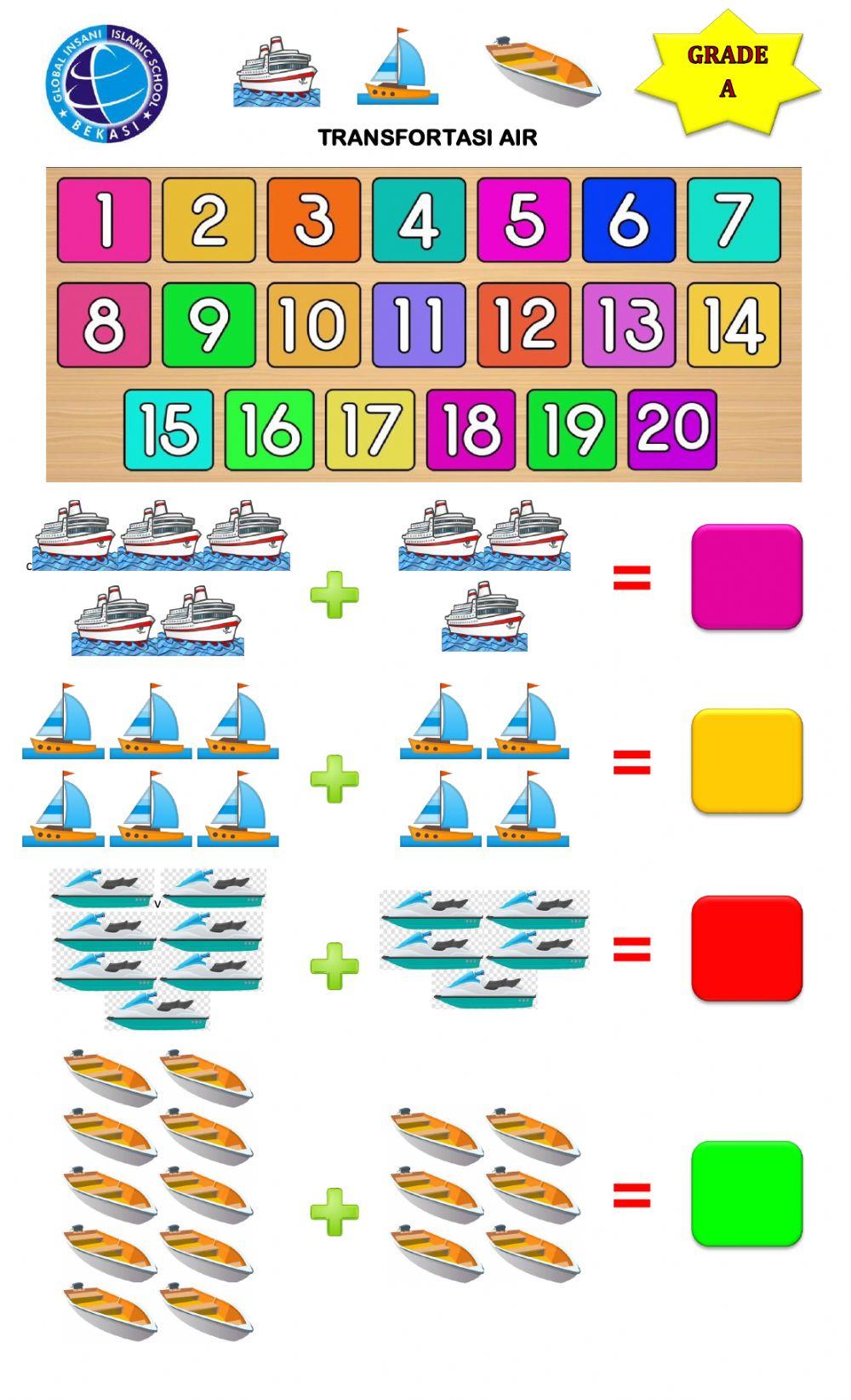 Berhitung activity | Live Worksheets