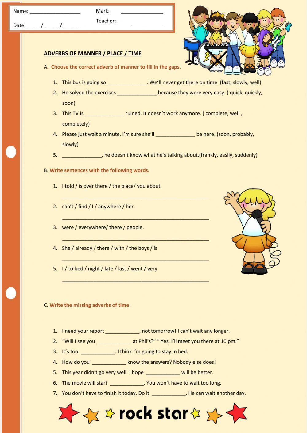 Adverbs Of Time Place And Manner Worksheet Live Worksheets adverbs-of-time-place-and-manner-worksheet-live-worksheets