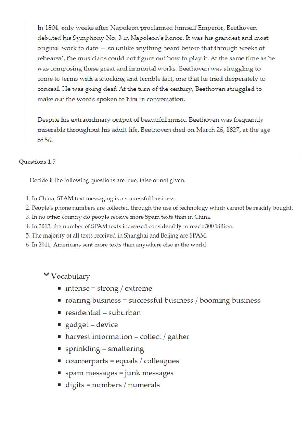 True-False-Not … | Free Interactive Worksheets | 670018