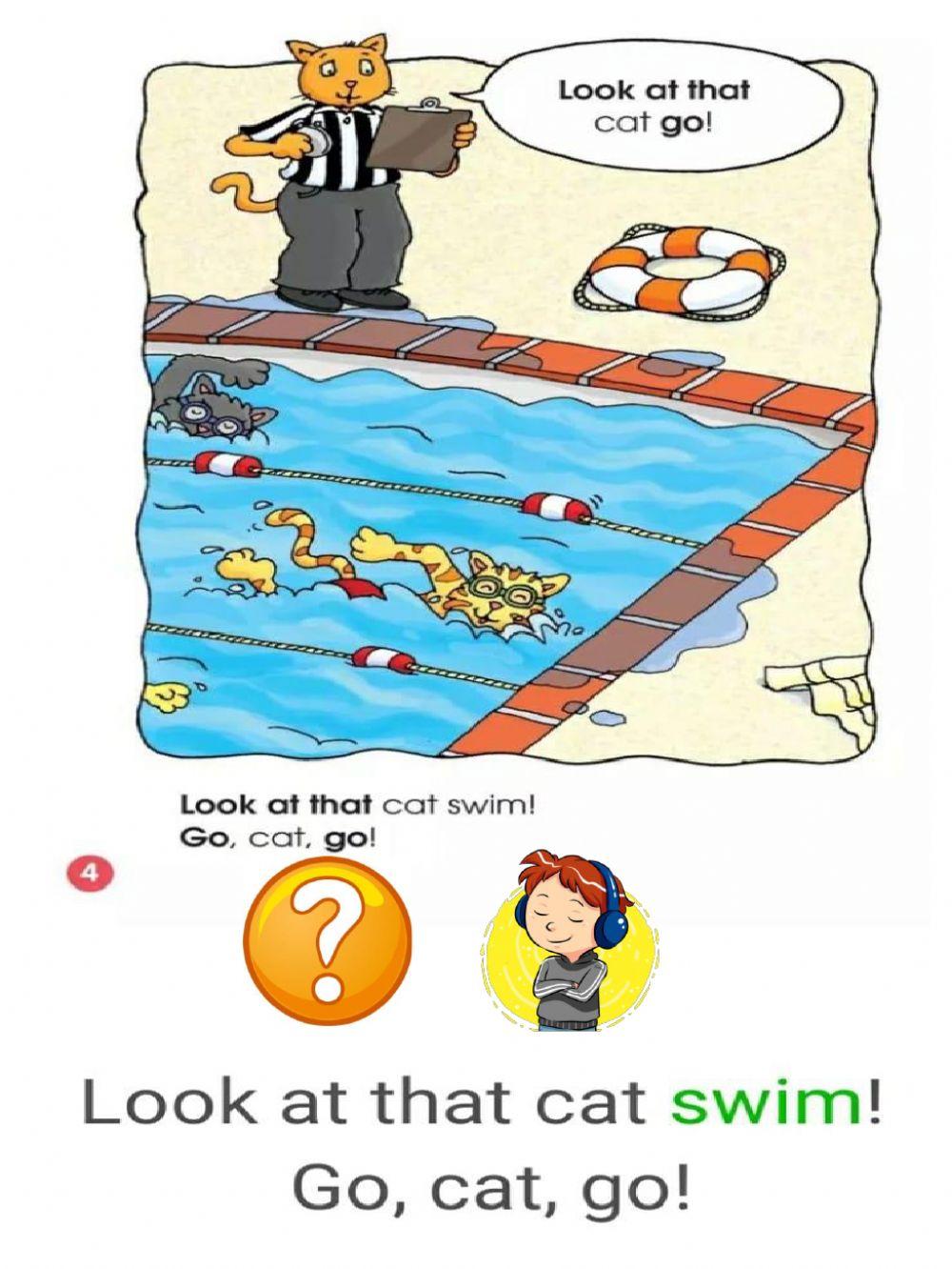 Go cat go story | dodosharaf | Live Worksheets