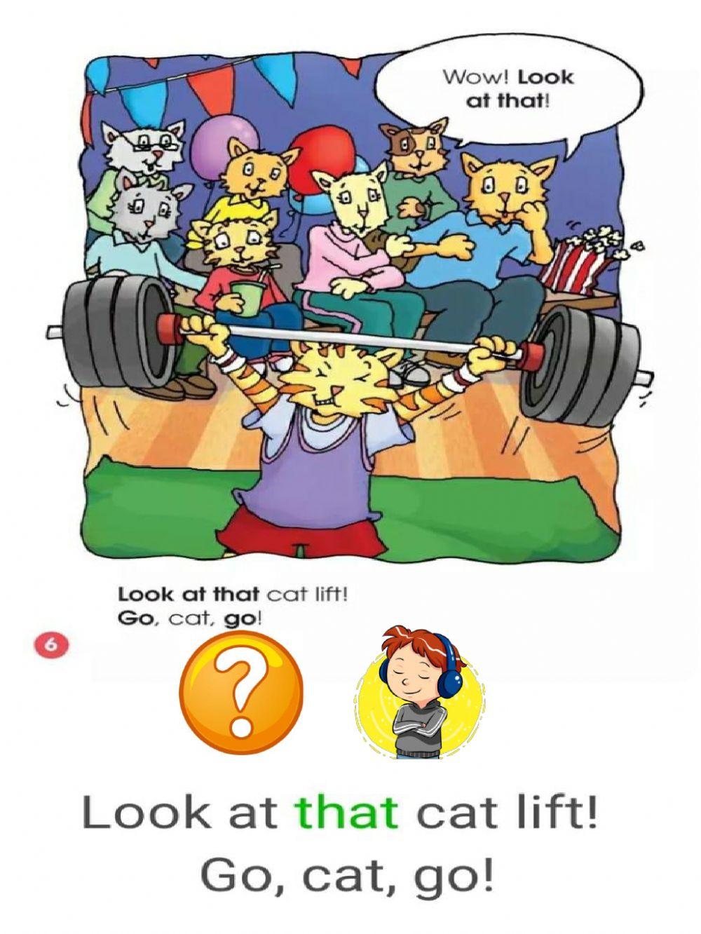 Go cat go story | dodosharaf | Live Worksheets