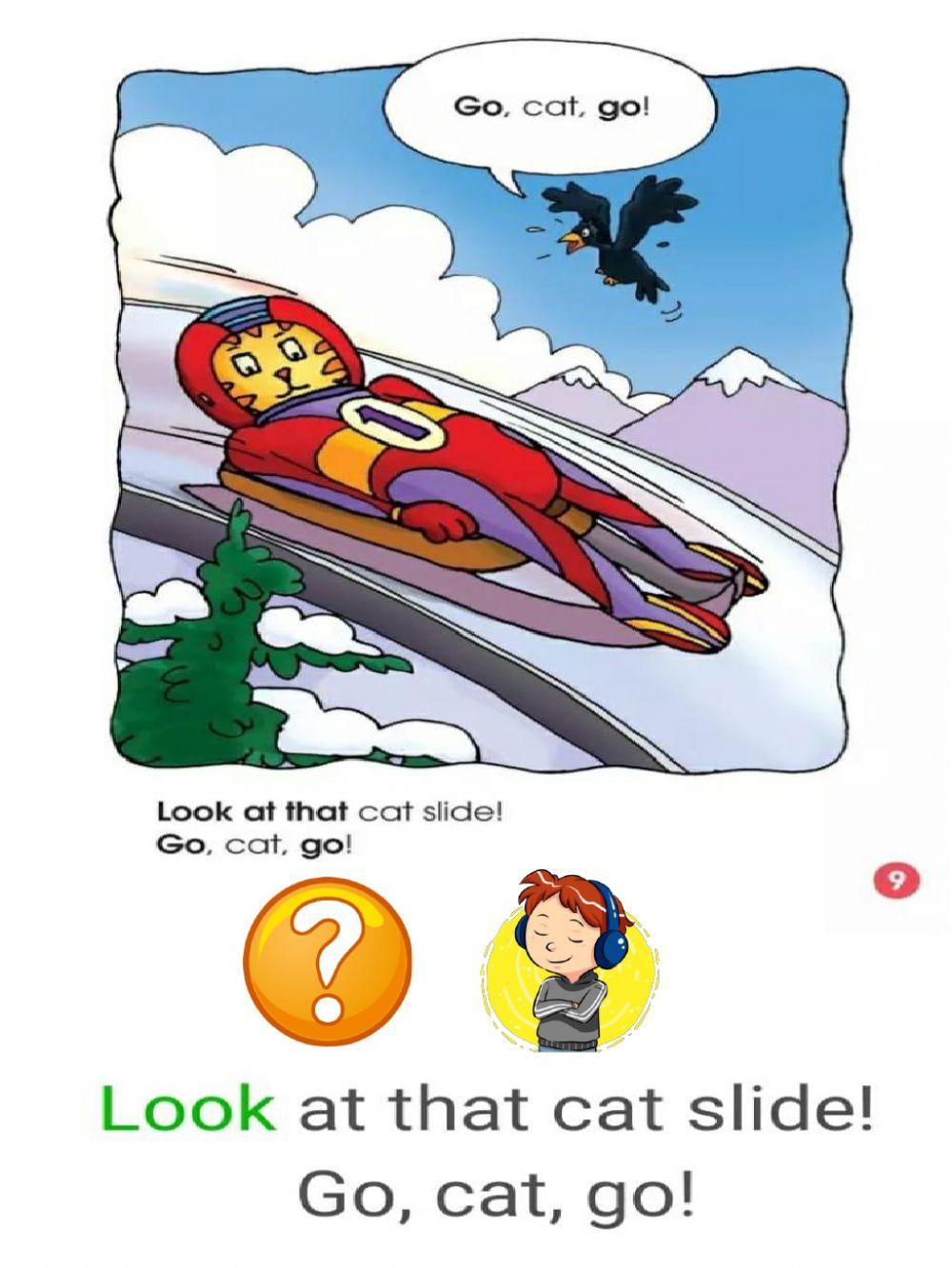 Go cat go story | dodosharaf | Live Worksheets