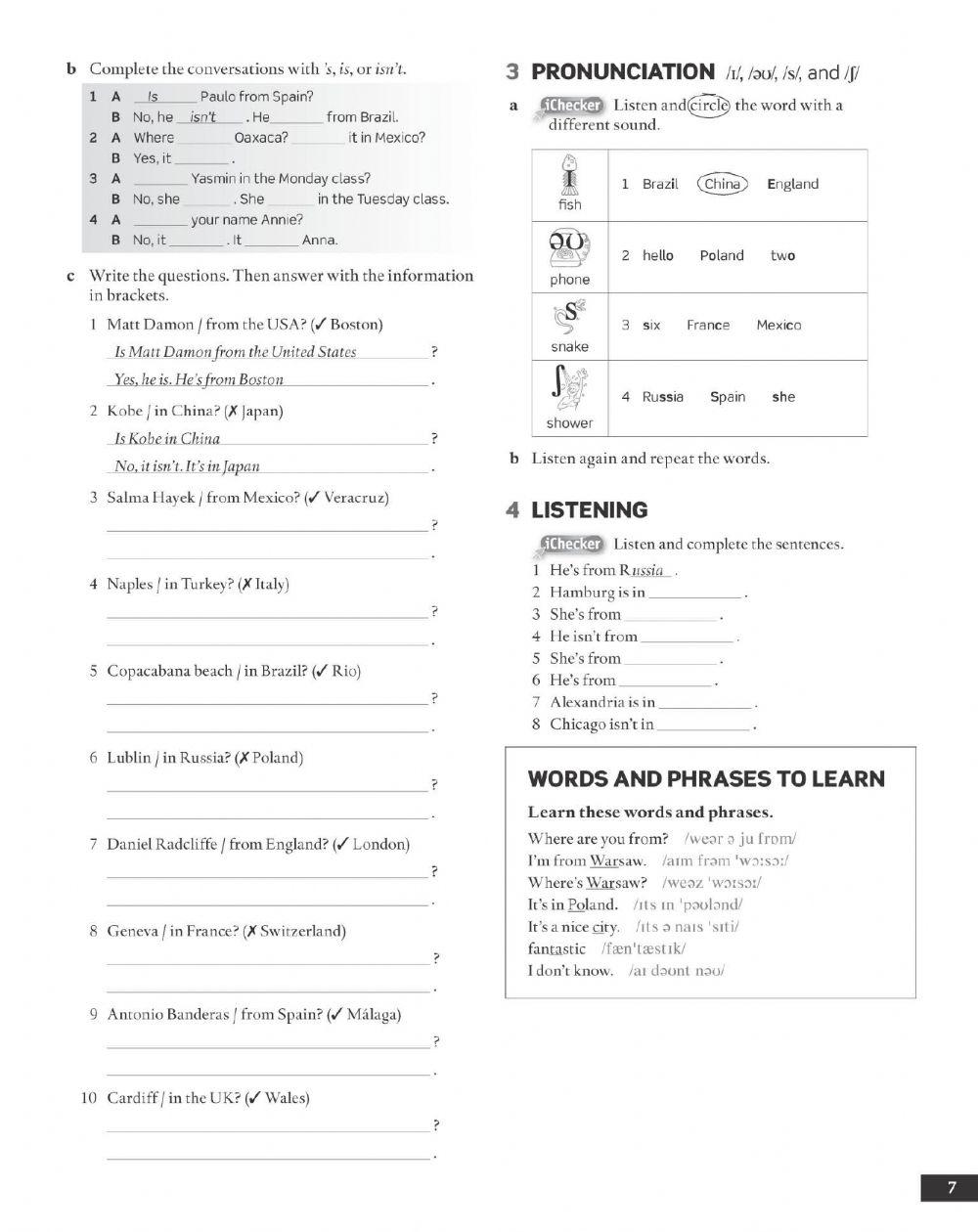 English File Beginner 3d edition Workbook 1B 4658734
