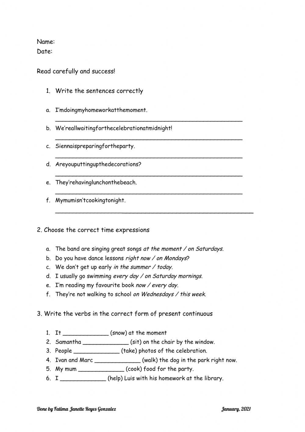 Grammar 1°-MS worksheet | Live Worksheets
