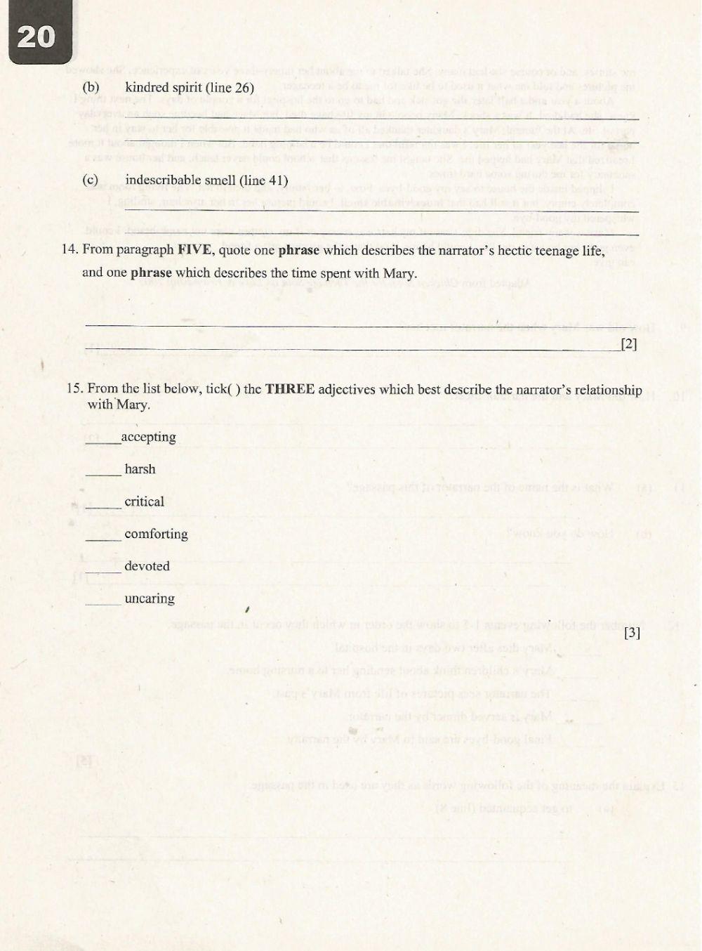 2008 BJC English Paper 3 6386563 | Olivia Rolle | Live