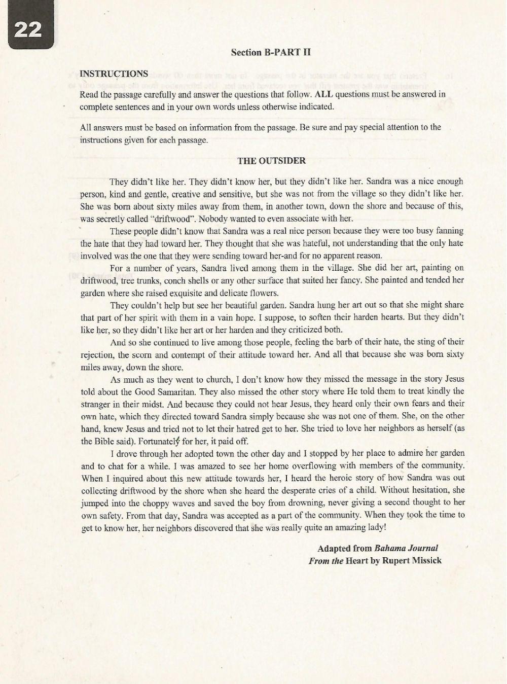 2008 BJC English Paper 3 6386563 | Olivia Rolle | Live