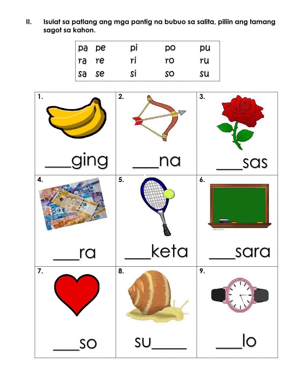 Katinig Worksheet Live Worksheets, 59% OFF Katinig Worksheet Live Worksheets, 59% OFF