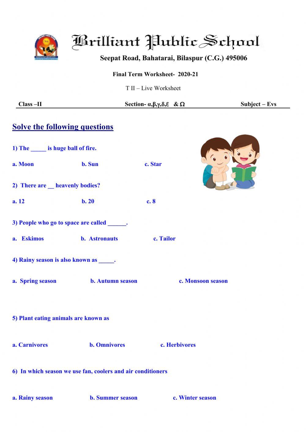 Mix bag interactive worksheet | Live Worksheets