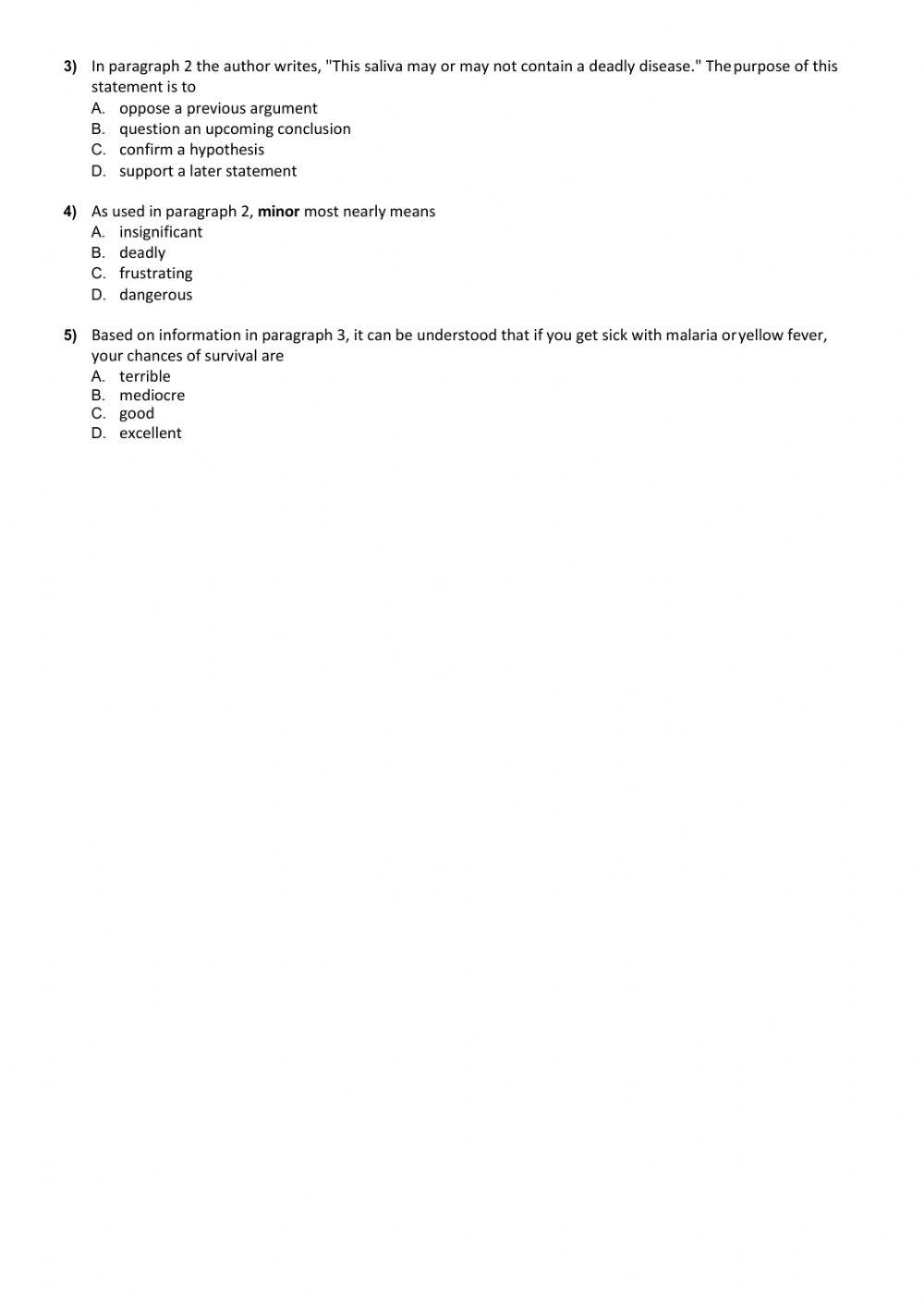 Year 7 Reading … | Free Interactive Worksheets | 4660466