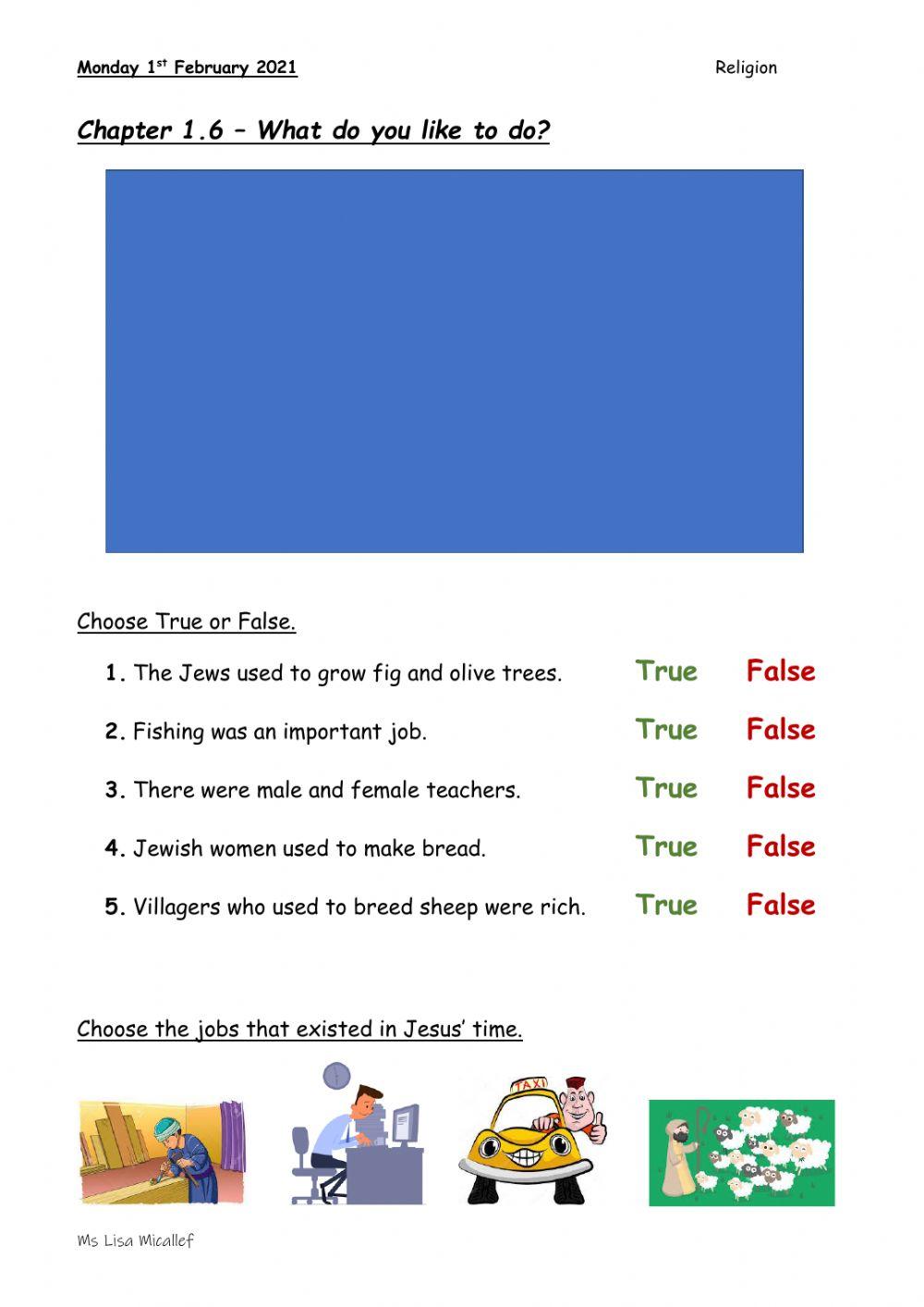 What do you like to do? online activity | Live Worksheets