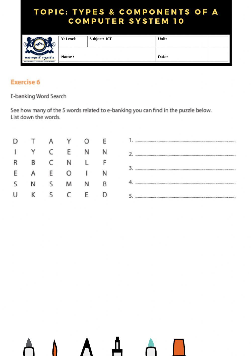 Unit Test 1 worksheet | Live Worksheets