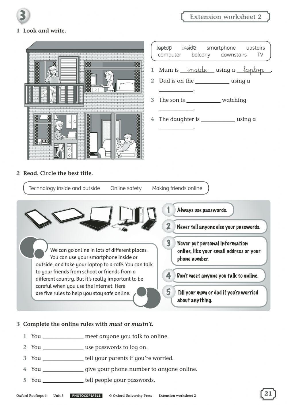 ROOFTOPS 6 - UN… | Free Interactive Worksheets | 6388154