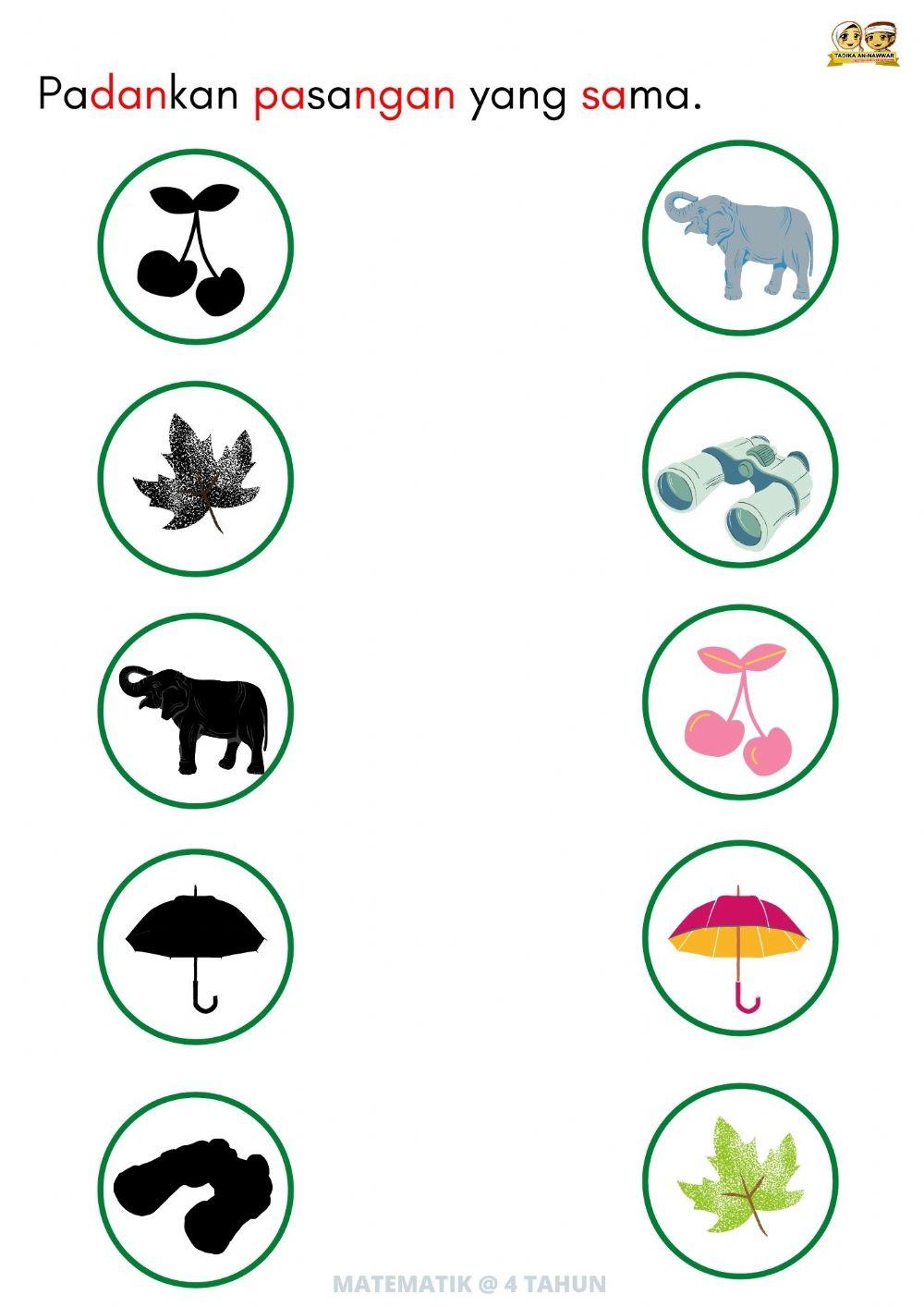 672325 | MATHS : Mari Padankan Objek 5 (4thn)