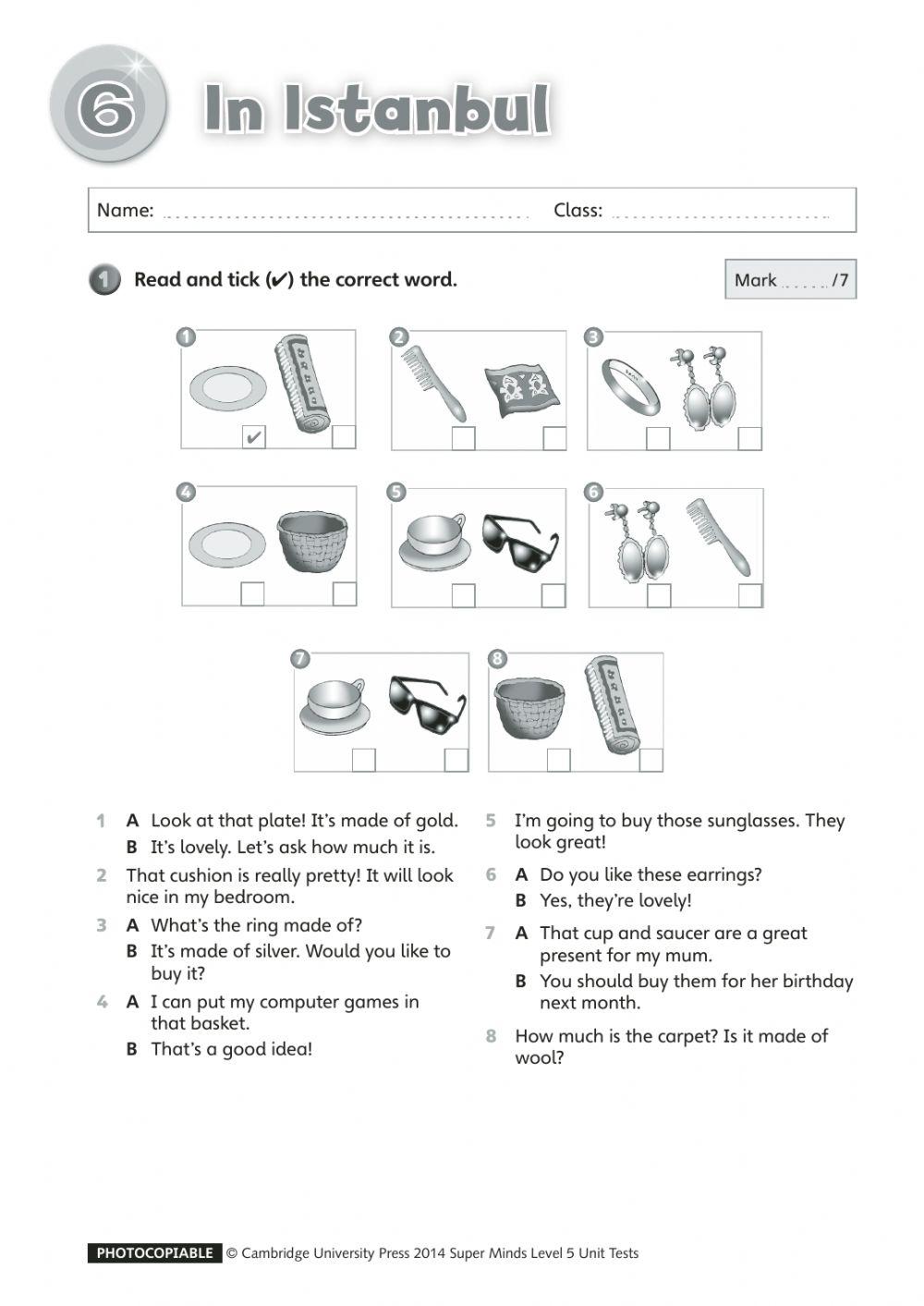 Super Minds 5 u… | Free Interactive Worksheets | 6388119