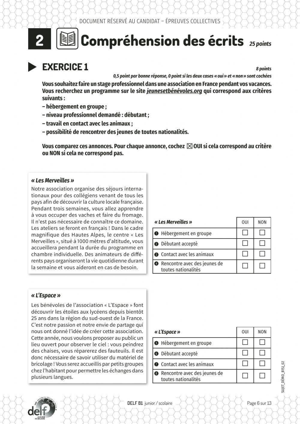 Compréhension écrite Delf A2 Sujet Worksheet Live, 43% OFF Compréhension écrite Delf A2 Sujet Worksheet Live, 43% OFF