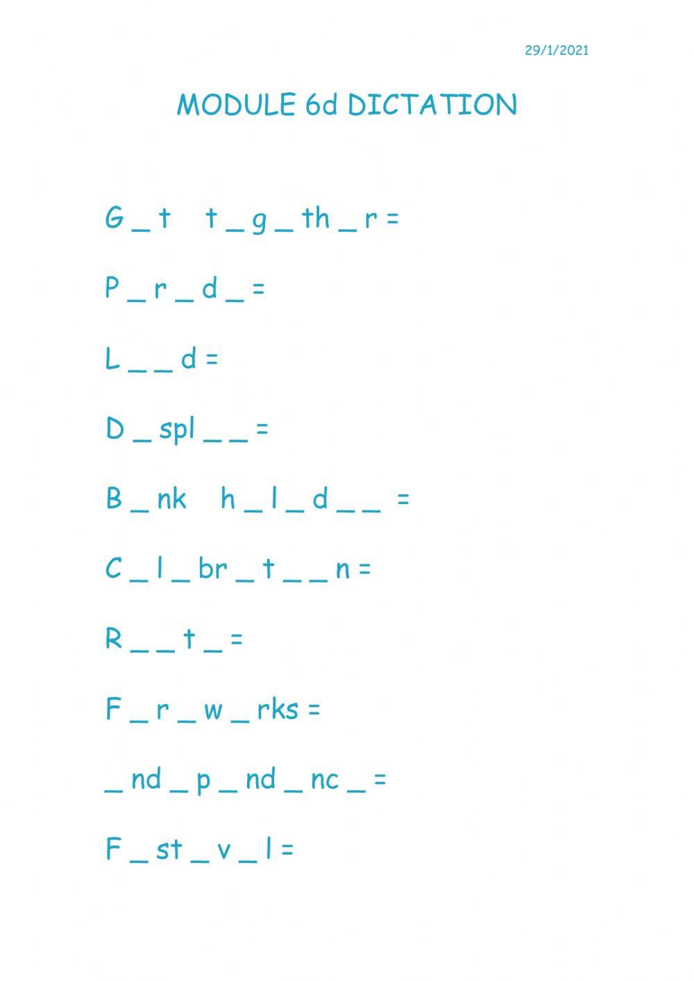673190 | Module 6d | effieasvesta | LiveWorksheets