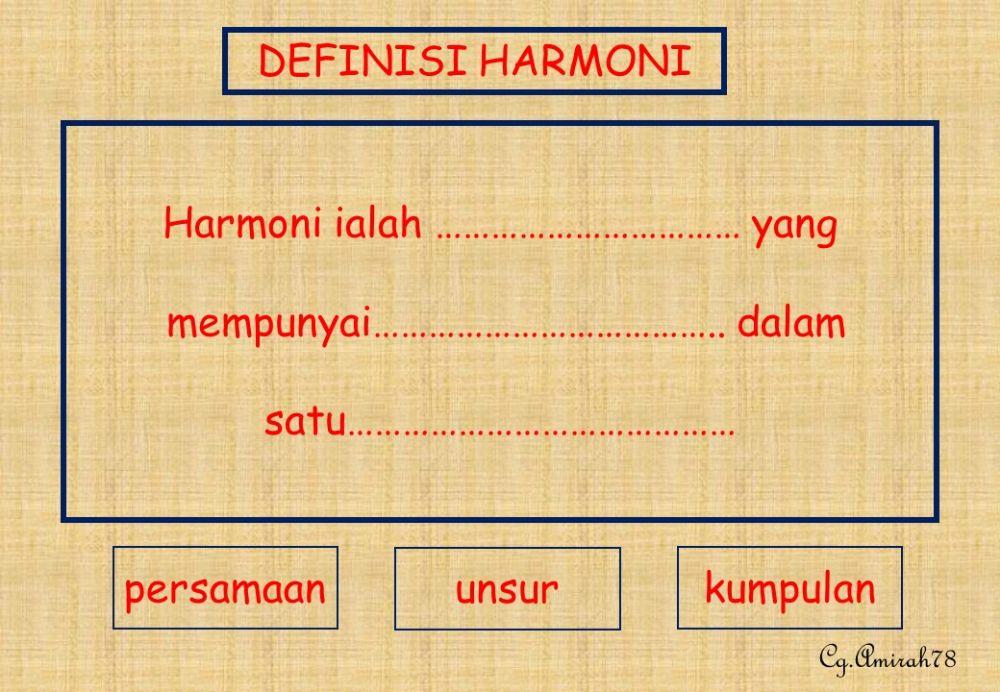 Pendidikan seni thn 5 unit 1 : harmoni worksheet | Live Worksheets