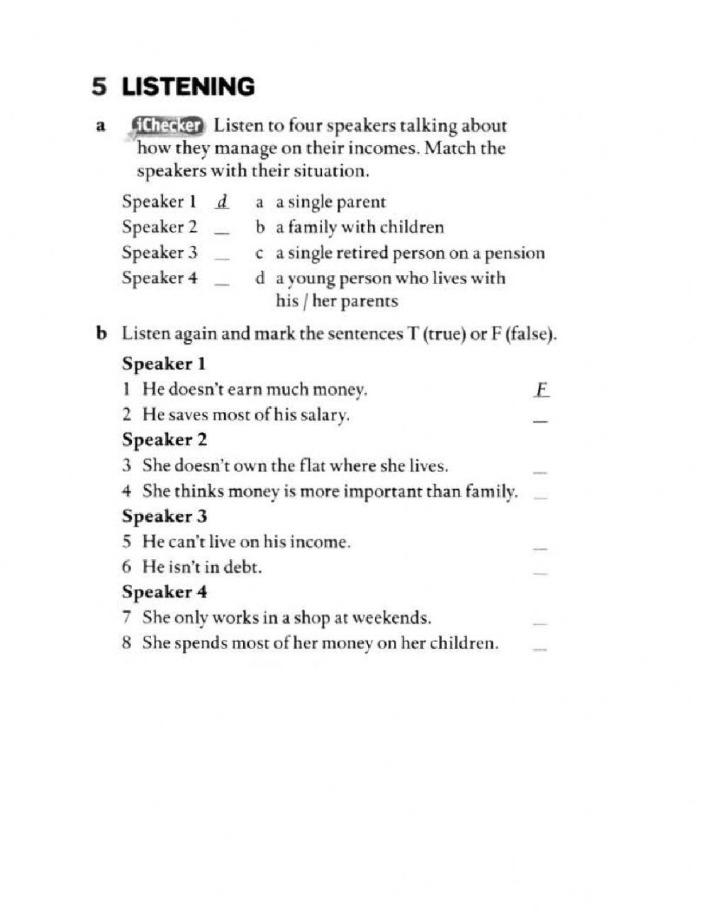 Listening | Free Interactive Worksheets | 674081