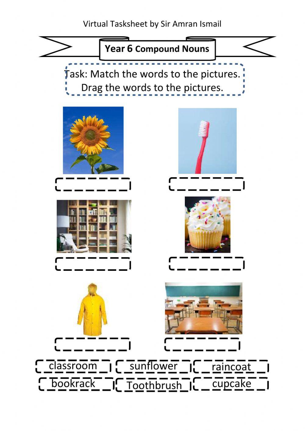 Year 6 Compound Nouns 674124 | AmranIsmail | Live