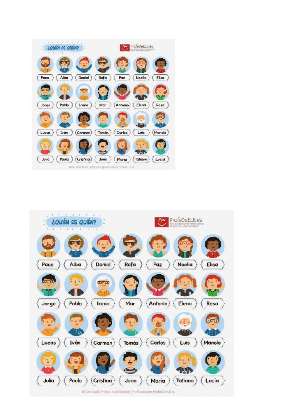 674737 | Quien es quien | naticaro87 | LiveWorksheets