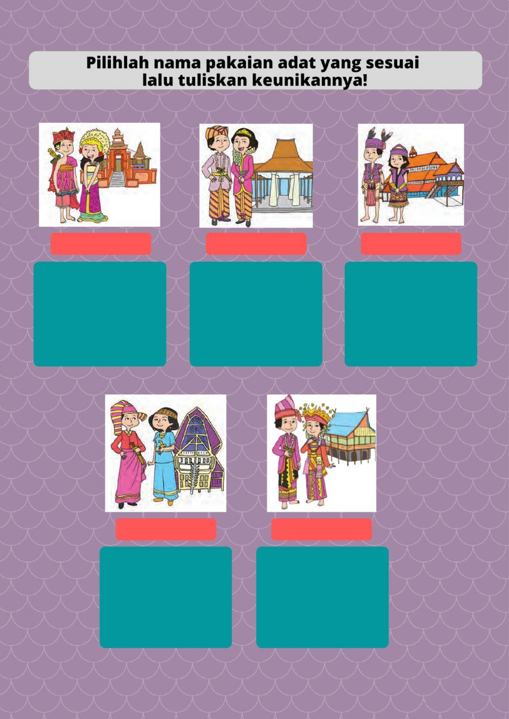 Keragaman budaya worksheet | Live Worksheets