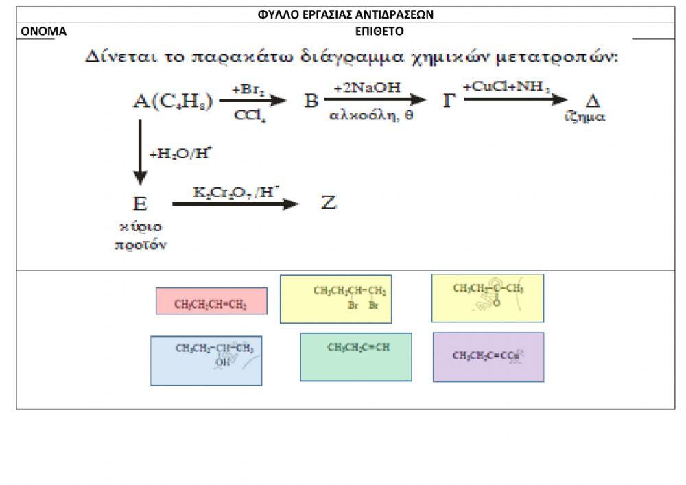 Addition reacti… | Free Interactive Worksheets | 675711