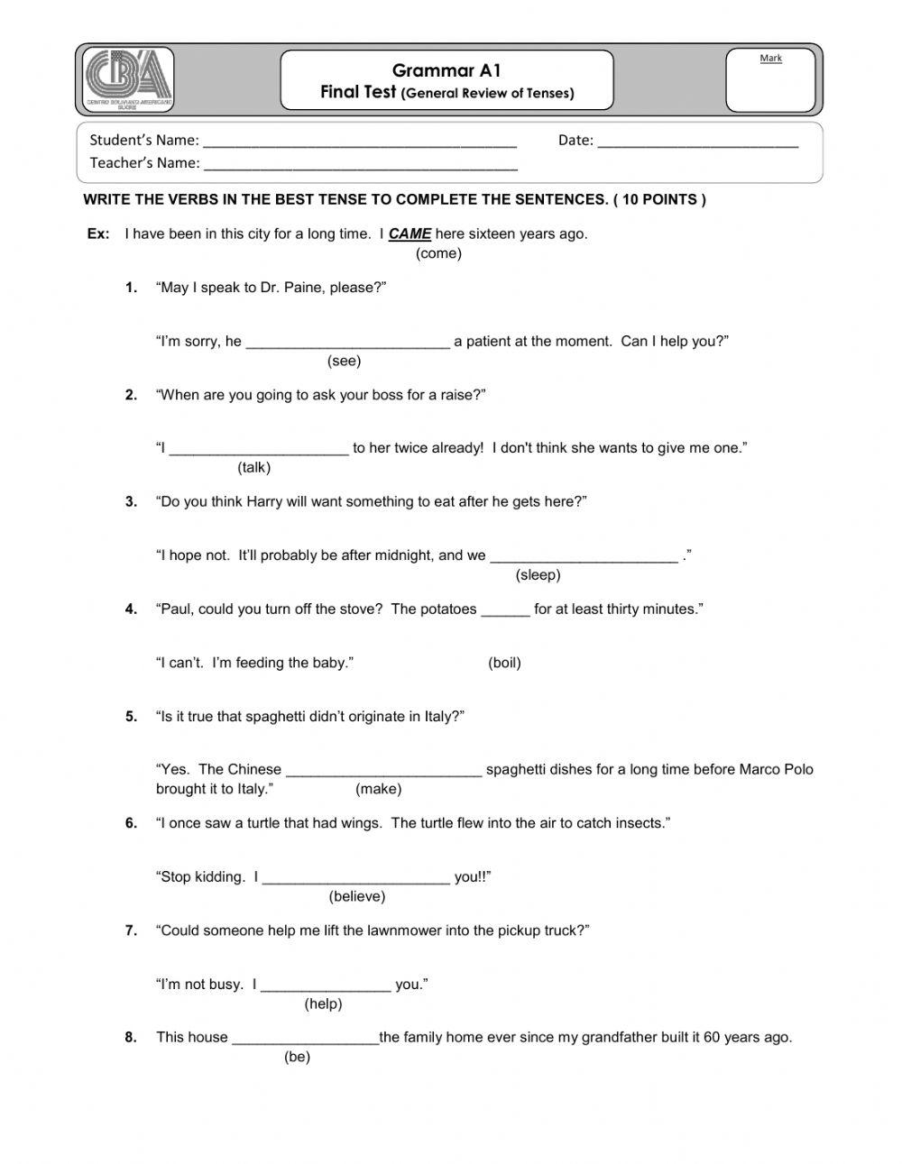 Grammar a1 675886 | Laura Soliz Sanchez | Live