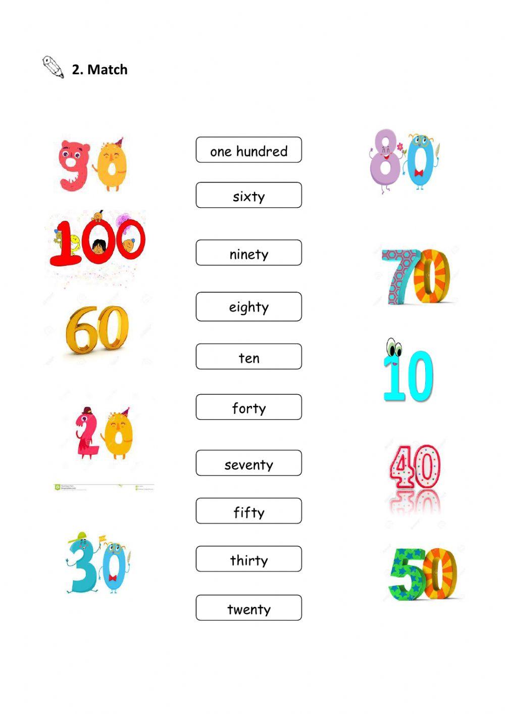 Numbers in 10 613073 | mercedes60 | Live Worksheets