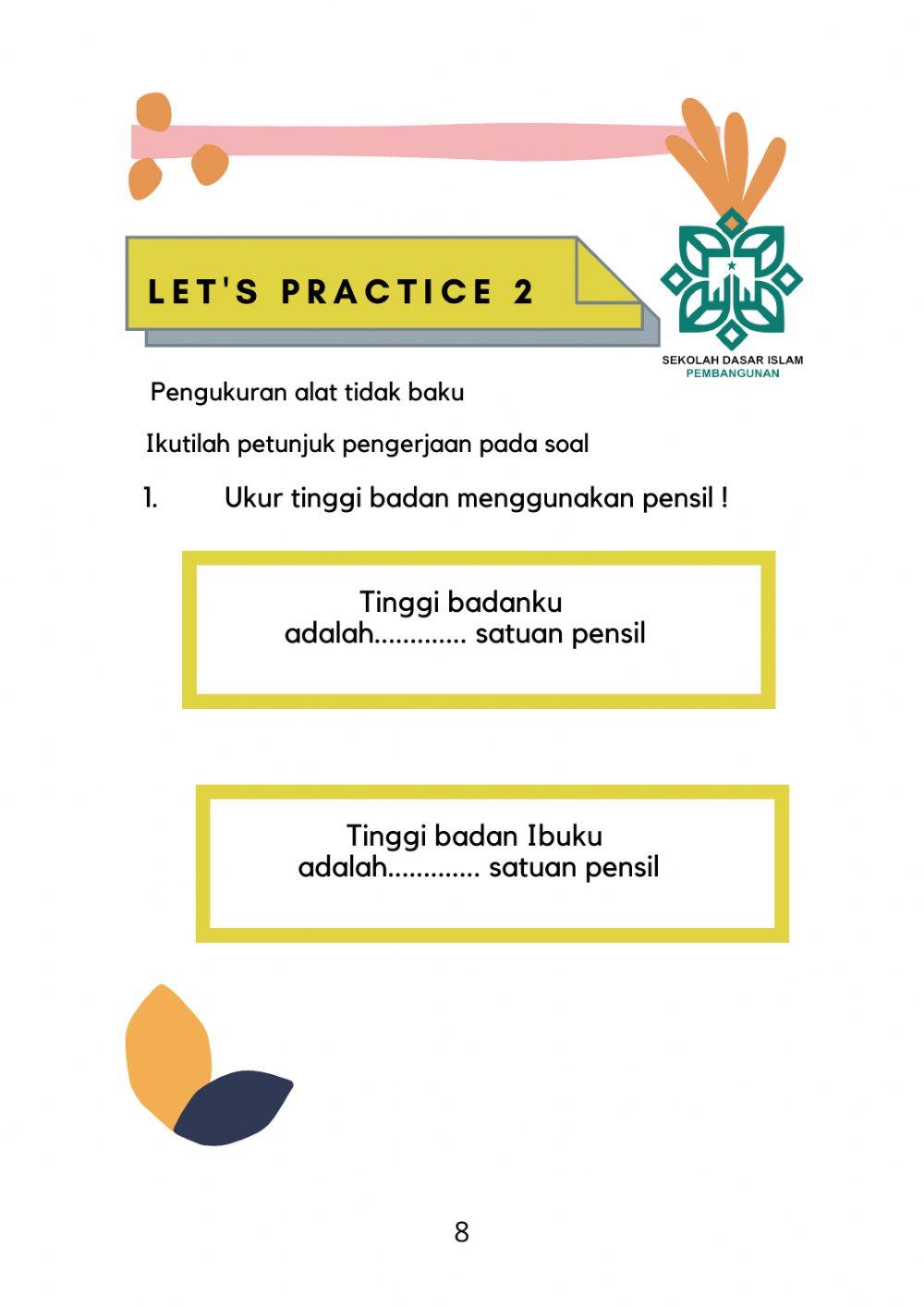 Let's Practice 2 worksheet | Live Worksheets