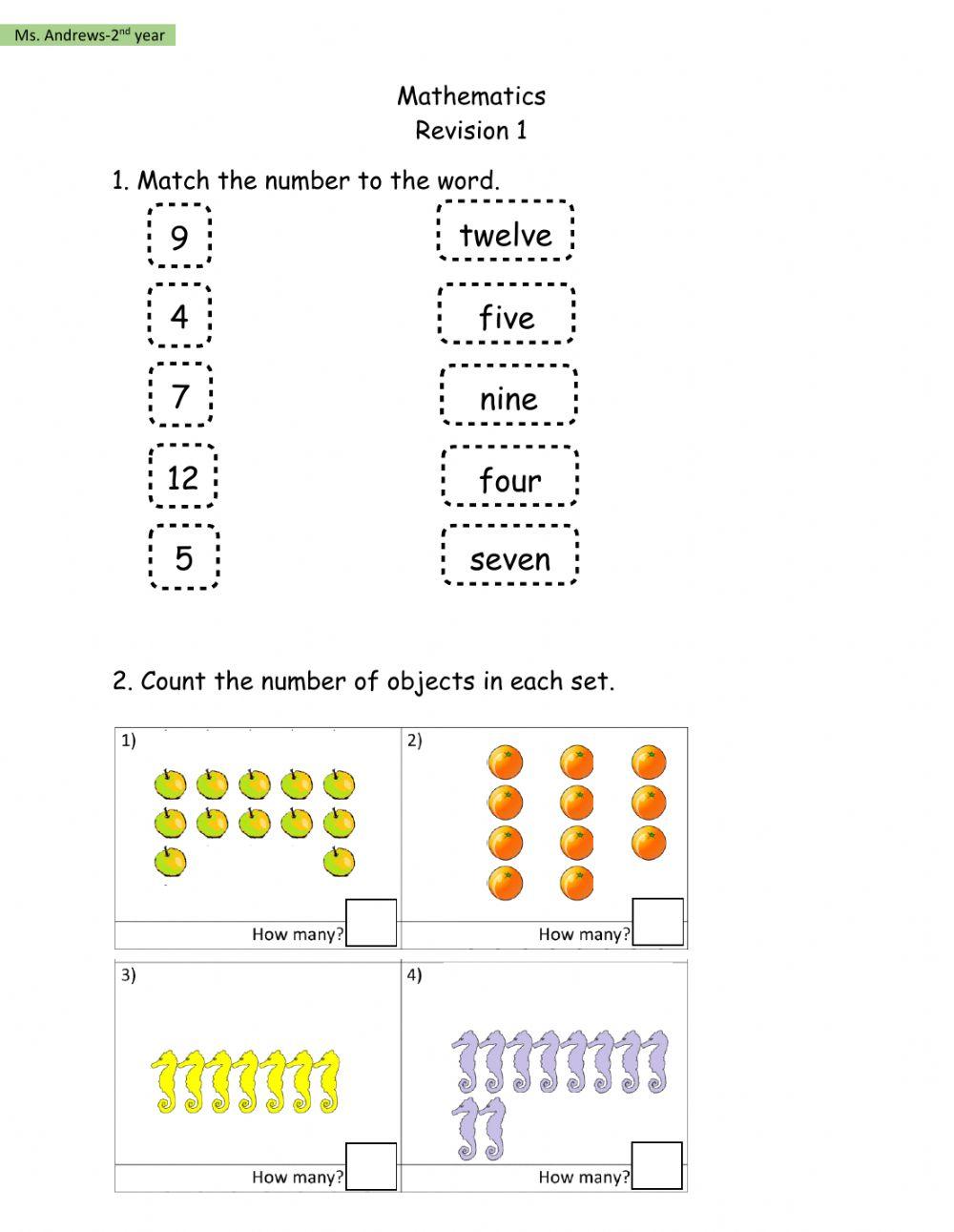Mathematics Revision 1 worksheet | Live Worksheets