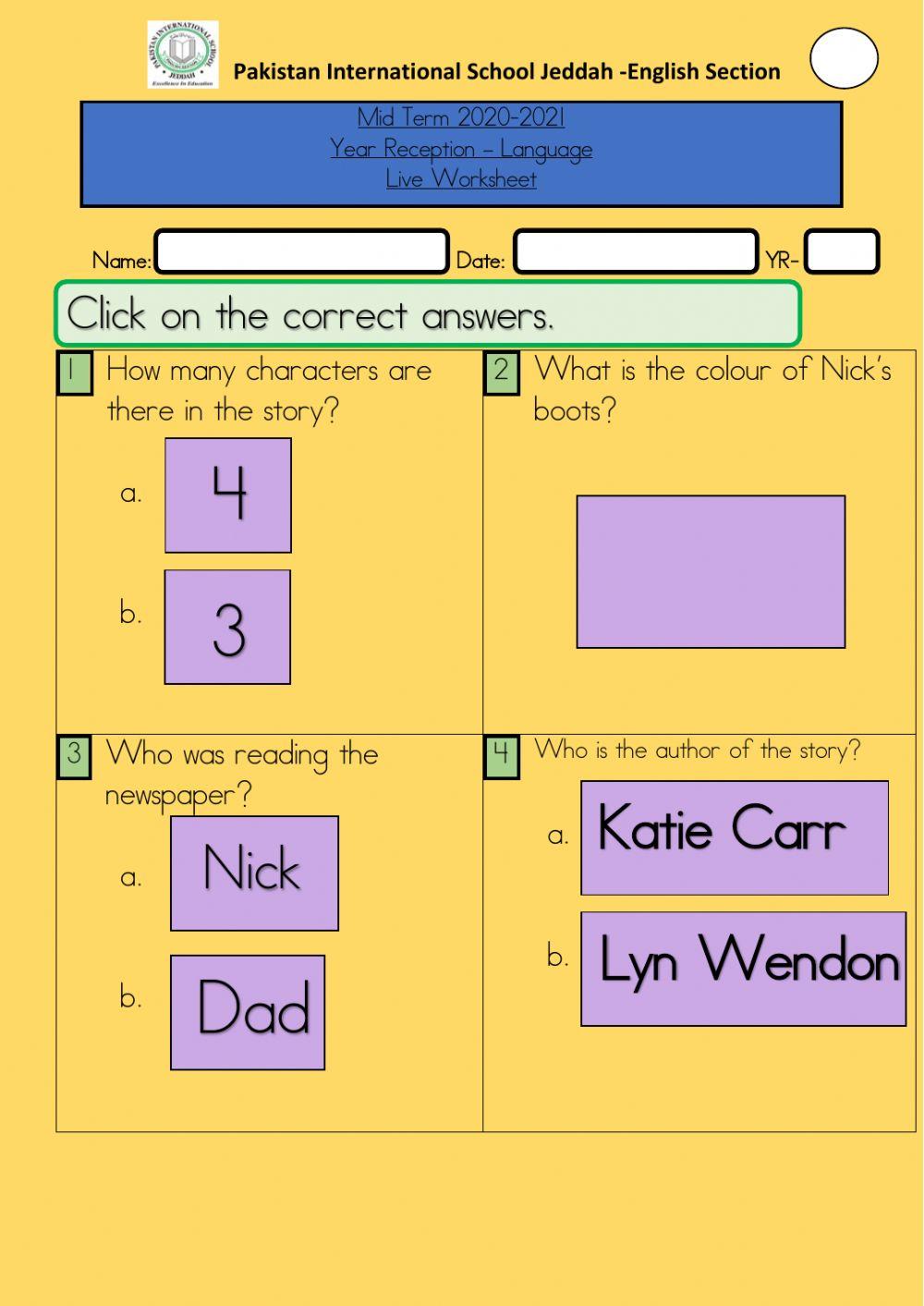 Sit Nip! activity | Live Worksheets