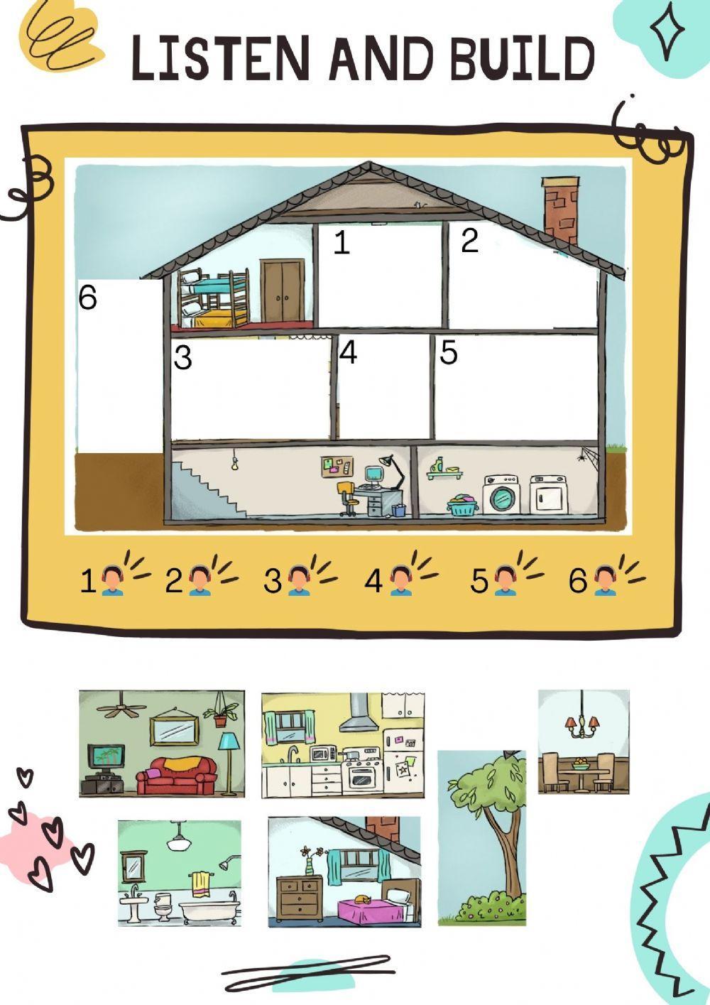 Build your house | Free Interactive Worksheets | 673684