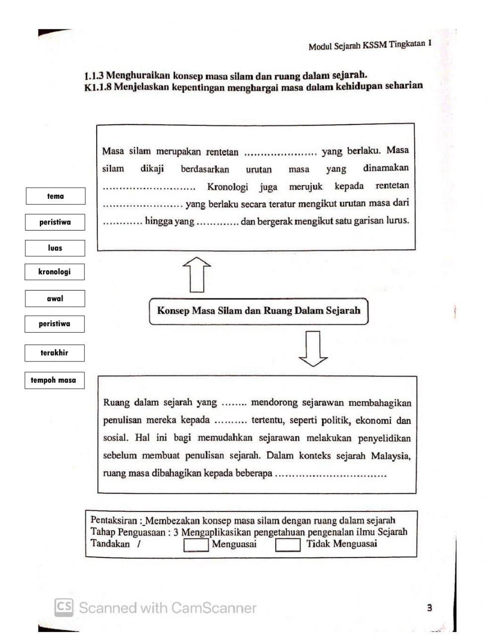 1.3 masa silam dan ruang dalam sejarah interactive worksheet | Live ...