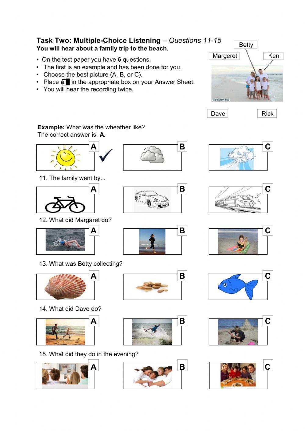 Level Test A1 online exercise for | Live Worksheets