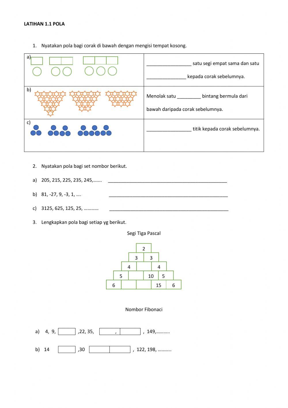 LATIHAN segitig… | Free Interactive Worksheets | 4671600