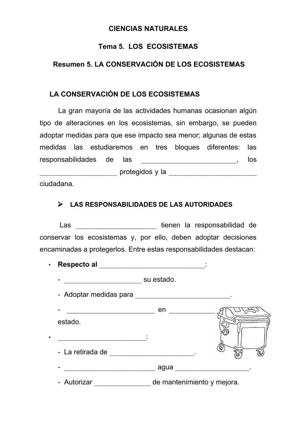 La conservación… | Free Interactive Worksheets | 681146