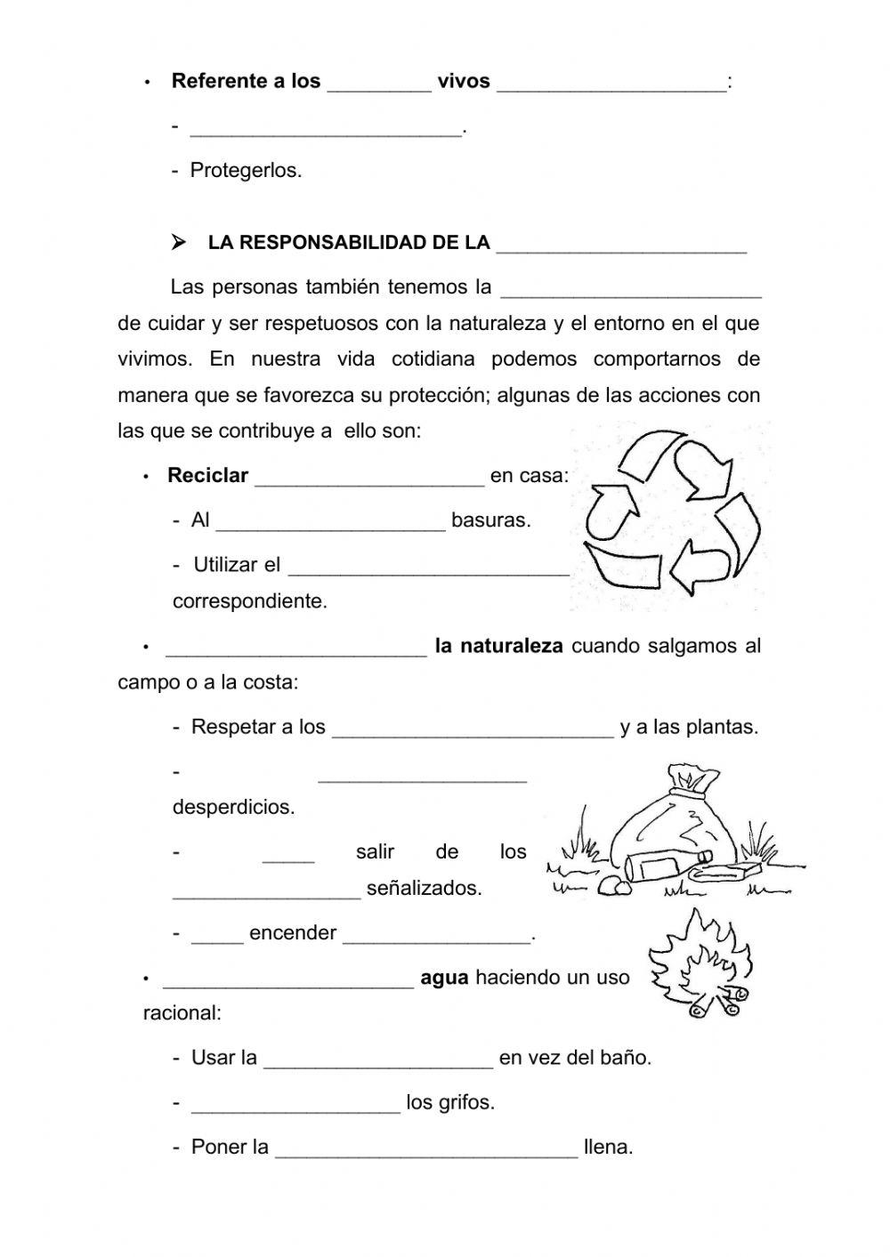 La conservación… | Free Interactive Worksheets | 681146