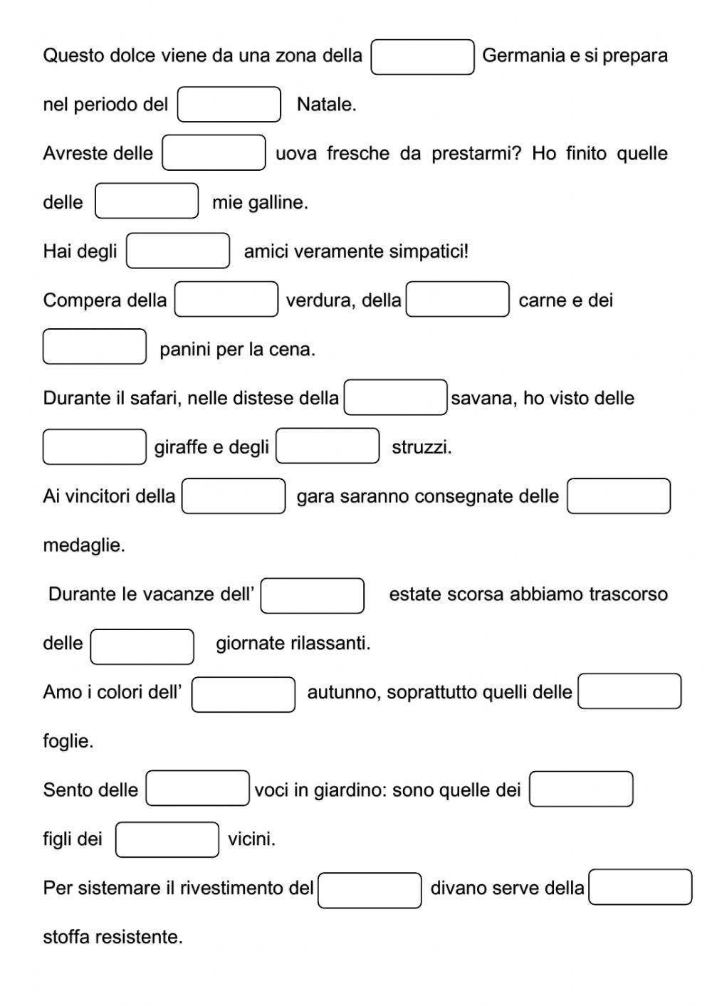 Articolo partit… | Free Interactive Worksheets | 614394
