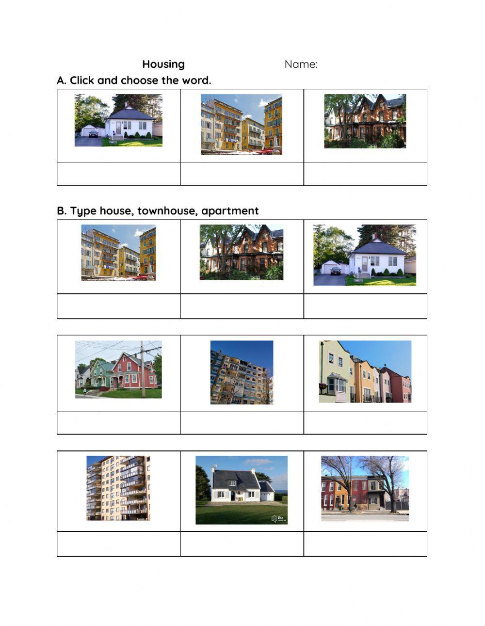 Home: Words worksheet | Live Worksheets