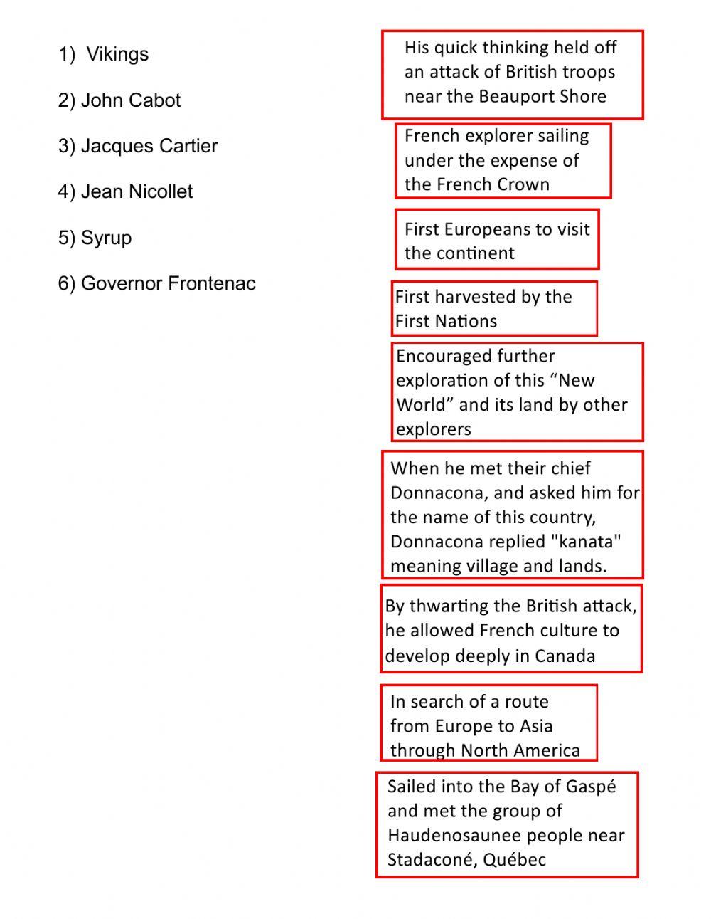 Heritage Minute… | Free Interactive Worksheets | 615613