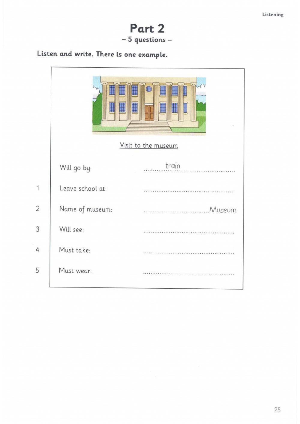 flyers 8 test 2 online exercise for | Live Worksheets