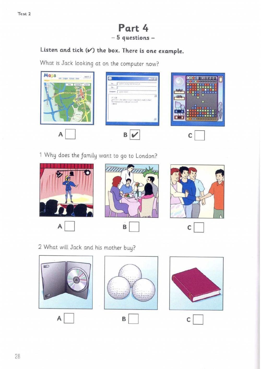 flyers 8 test 2 online exercise for | Live Worksheets