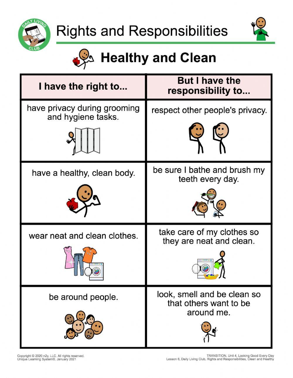 ULS Jan2021 Rights and Responsibilities worksheet 6345672