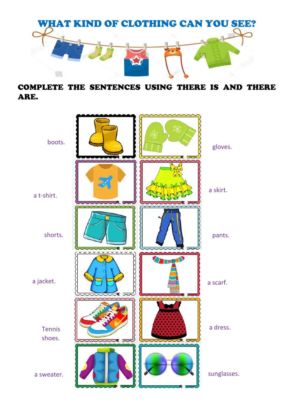 616645 | Clothing | Viviana Merino | LiveWorksheets