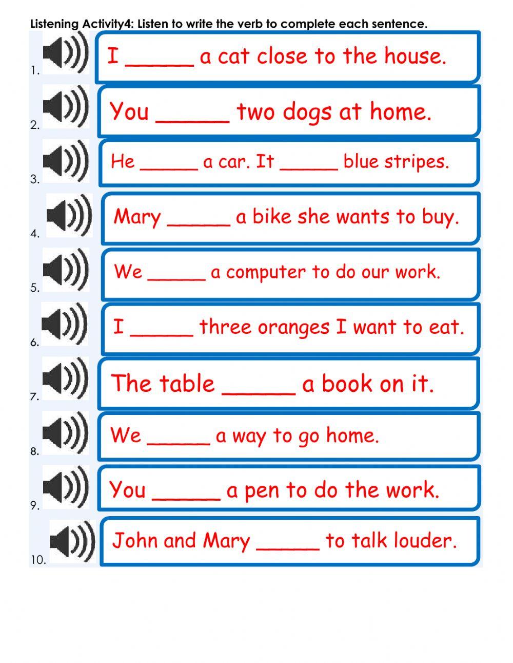 Conjugation: To have and To see activity | Live Worksheets
