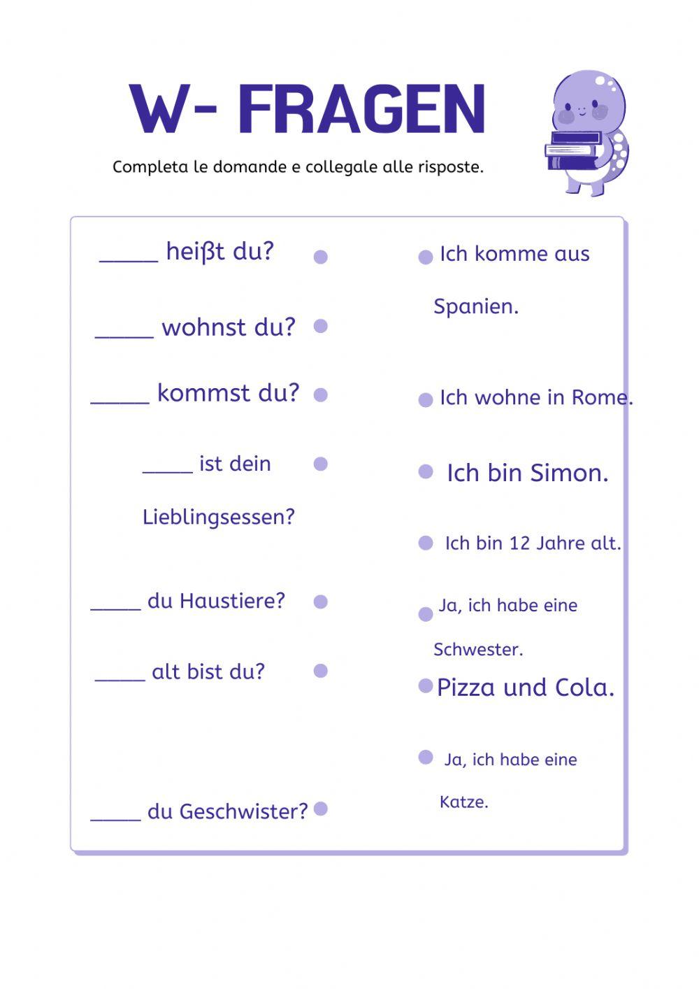 616806 | W-Fragen 2 | Viviana Viola | LiveWorksheets