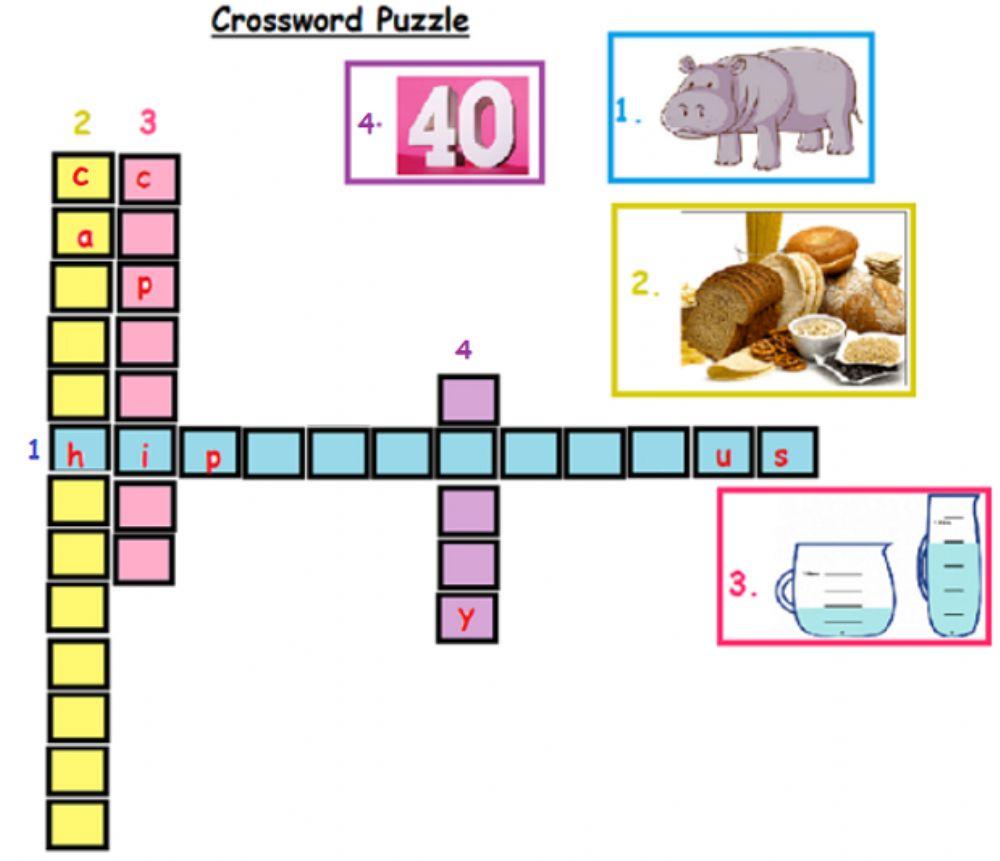 Crossword puzzle, Grade 2 online exercise for | Live Worksheets