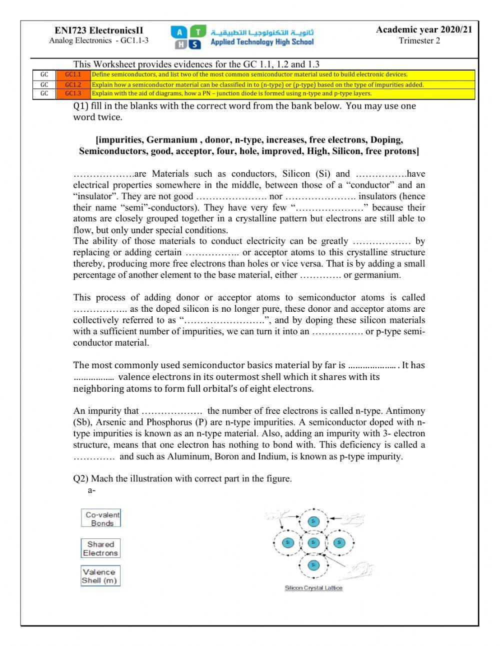 Electronics II worksheet | Live Worksheets Electronics II worksheet | Live Worksheets