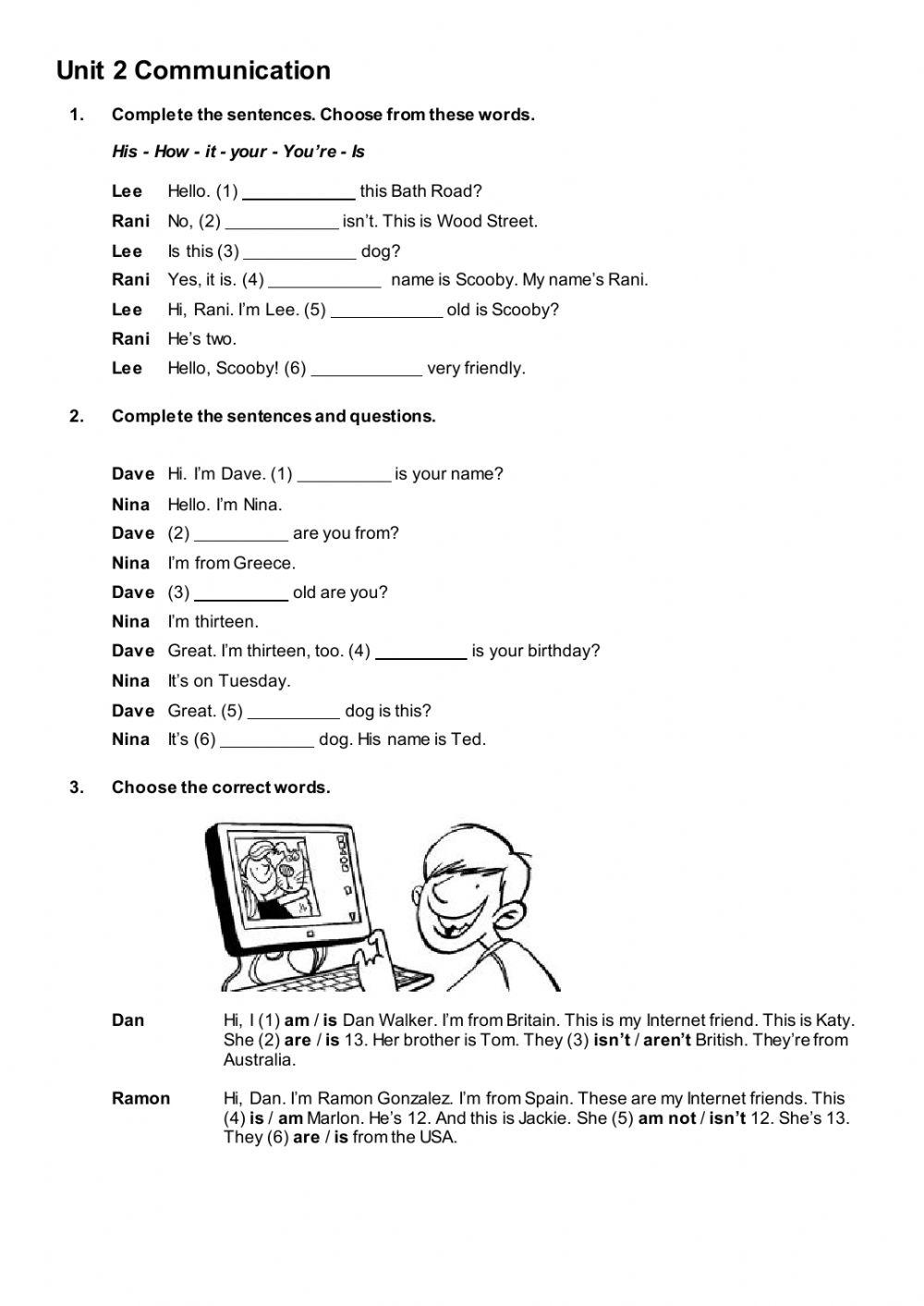 Project 1 Unit … | Free Interactive Worksheets | 6347232
