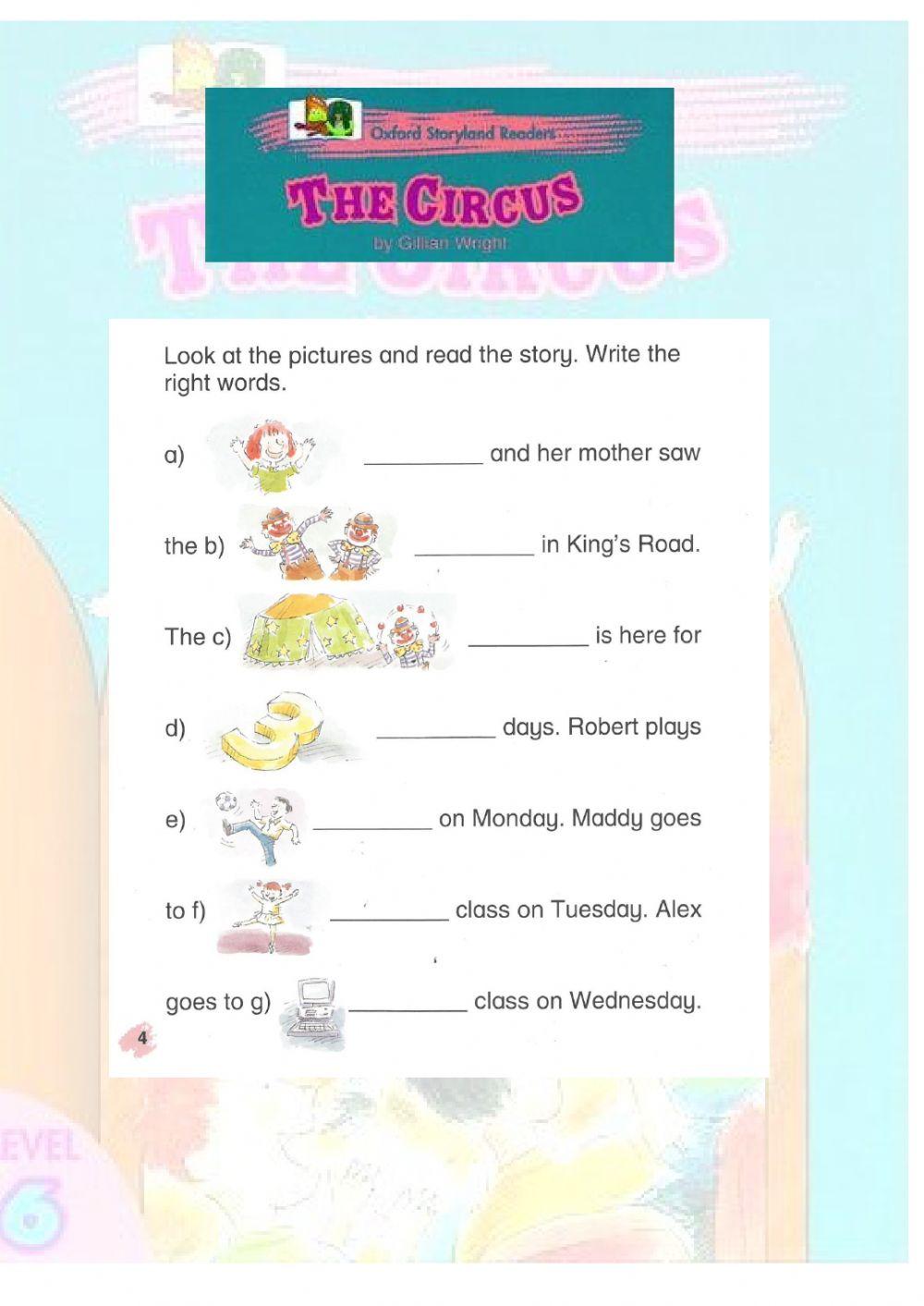 The Circus online activity | Live Worksheets